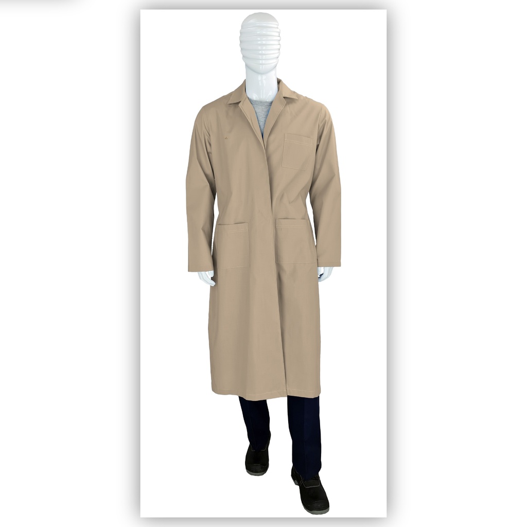 ProLight GI-0 Elongated lightweight lab coat with contrasting yoke ...